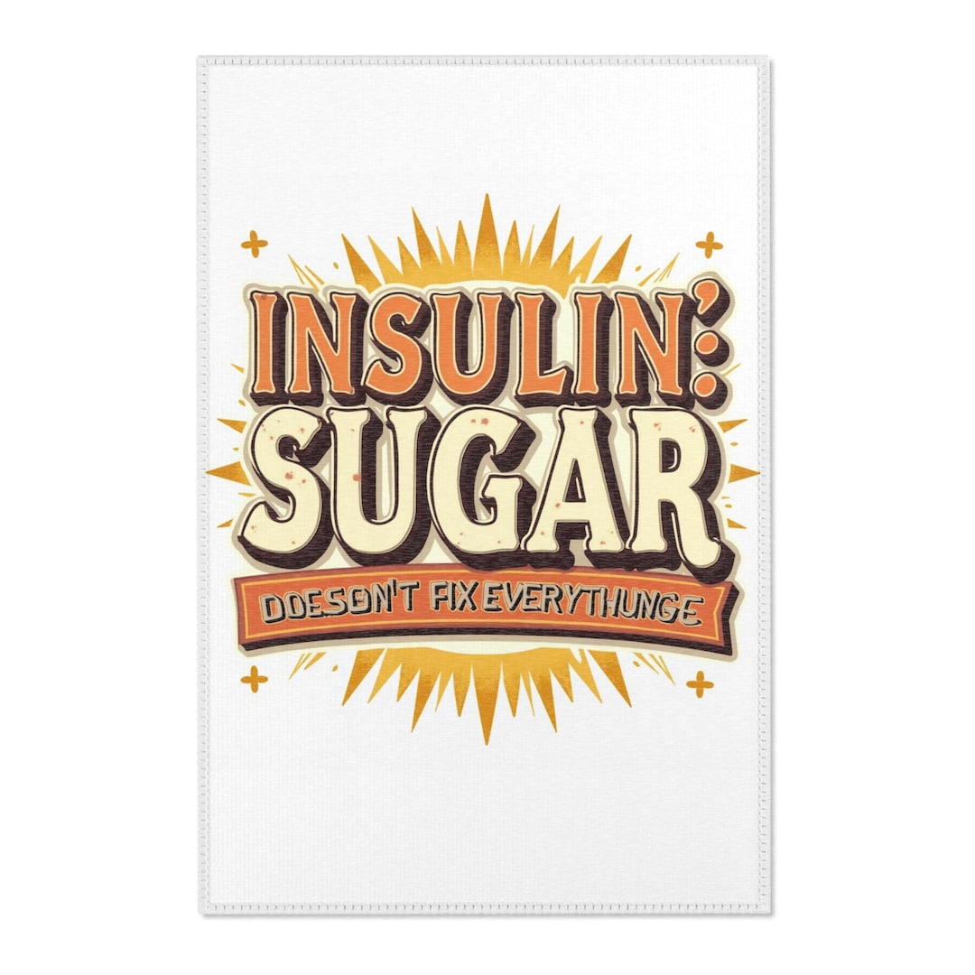 Funny Insulin Retro Medical Humor Diabetes Nurse Canvas Canvas Wall Art ...