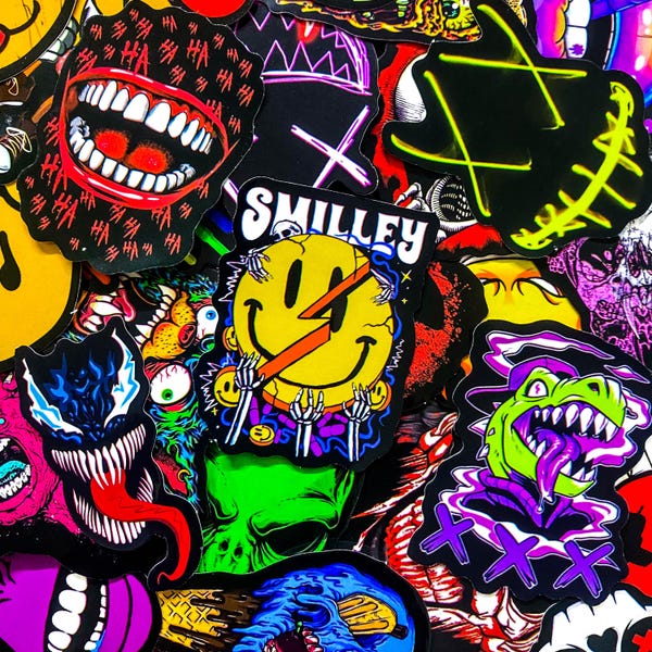 Stickers Skull Graffiti - Etsy