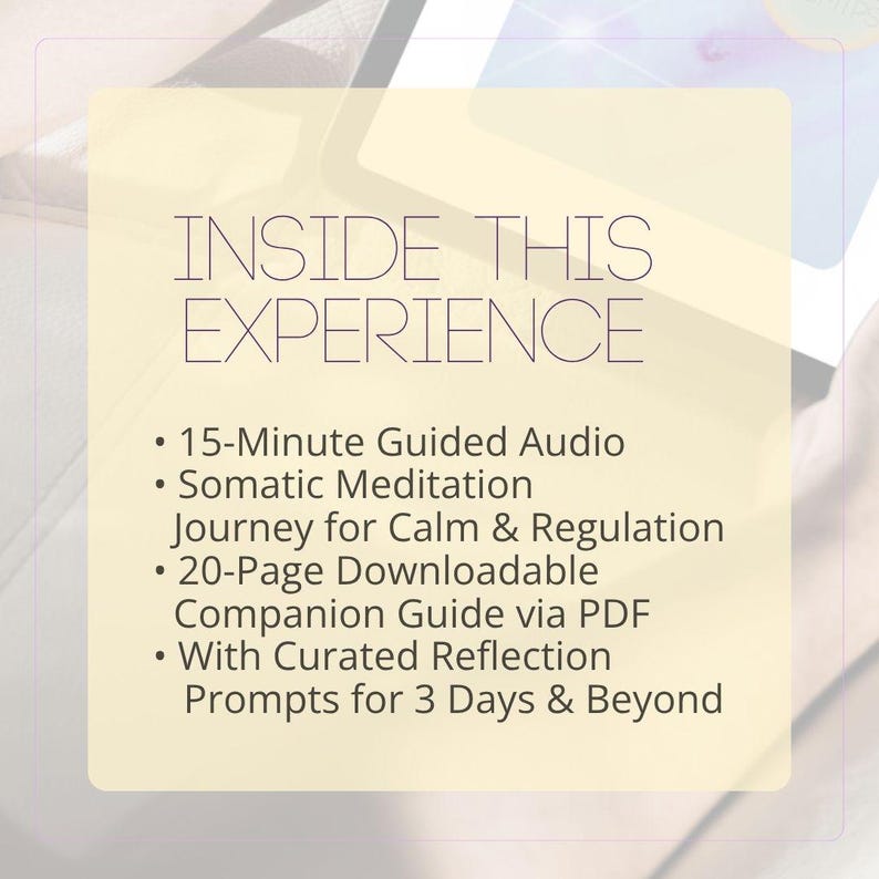 Somatic Calm & Emotional Reset Journal Bundle | 3-stage Reflection ...