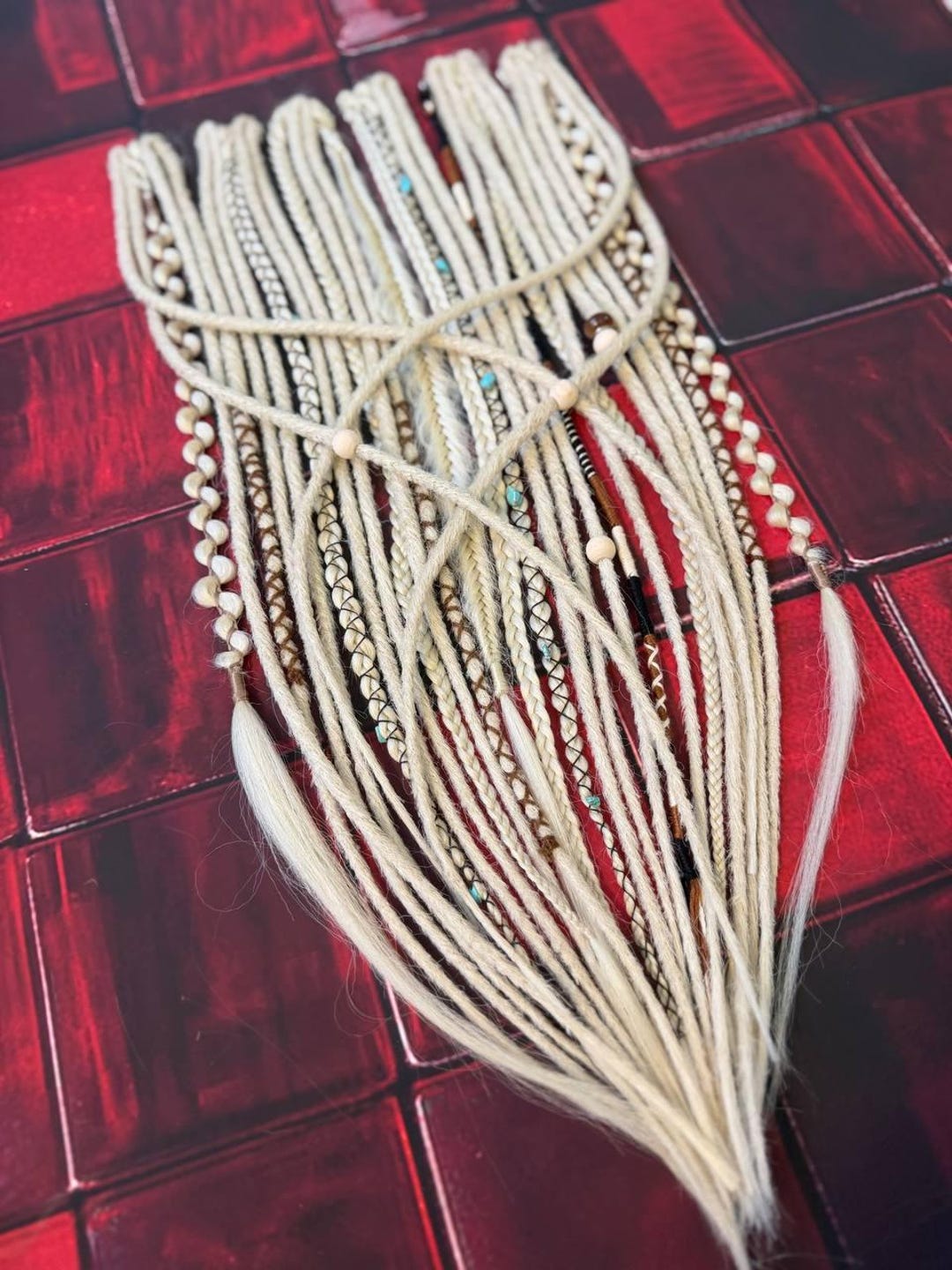 Clip-in Curly Dreadlock Extensions: Blonde, Soft Texture (6 Pieces) - Etsy