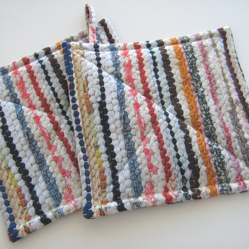 Blue Handmade Rag Rug - Etsy