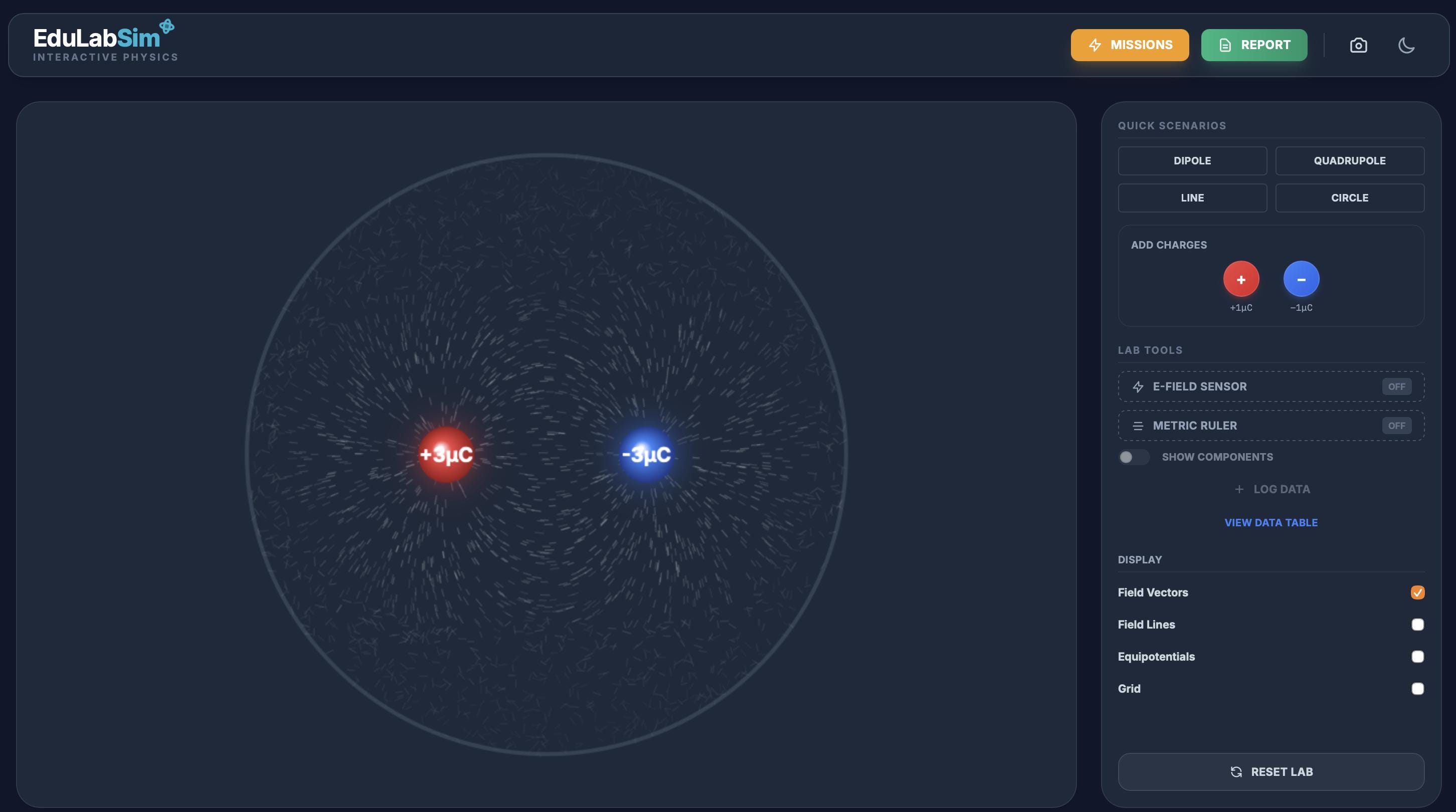 Virtual Physics Lab: Electric Field | Electrostatics Simulation | AP ...