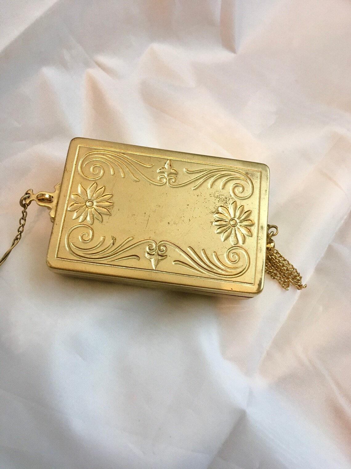 Vintage Jeweled Enamel Vanity Dance Purse Compact | Etsy