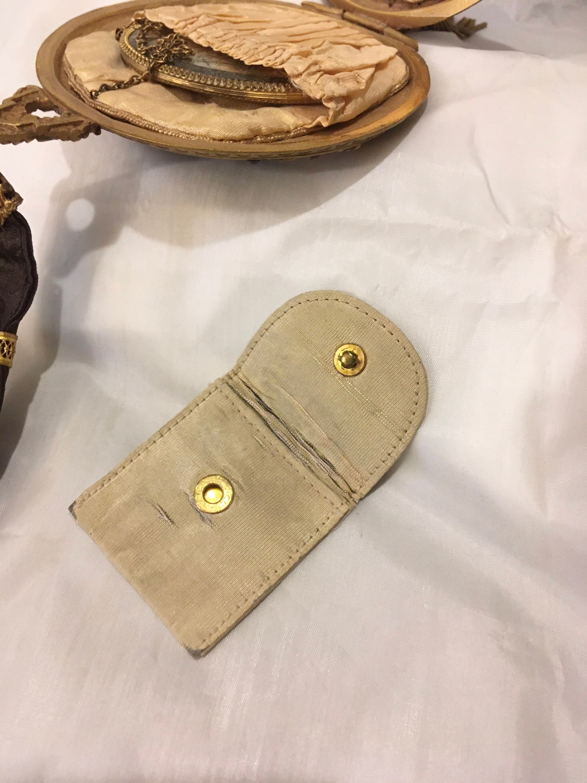 Antique Jeweled Trinity Plate Purse Dance Vanity Compact Purse Coin ...