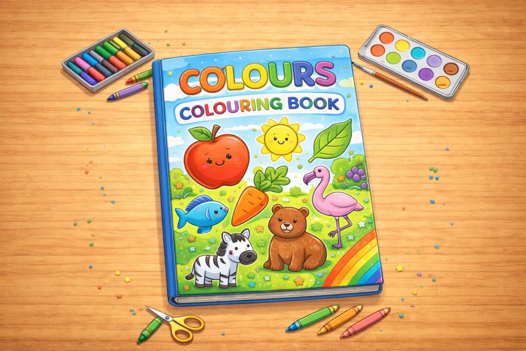Learn Colours Colouring Book | Preschool Colors Coloring Pages ...