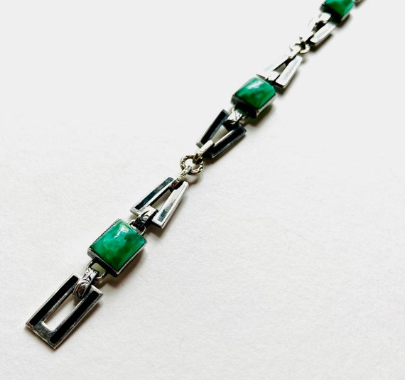 Antique Foster & Bailey Sterling Silver Enamel Glass … - Gem