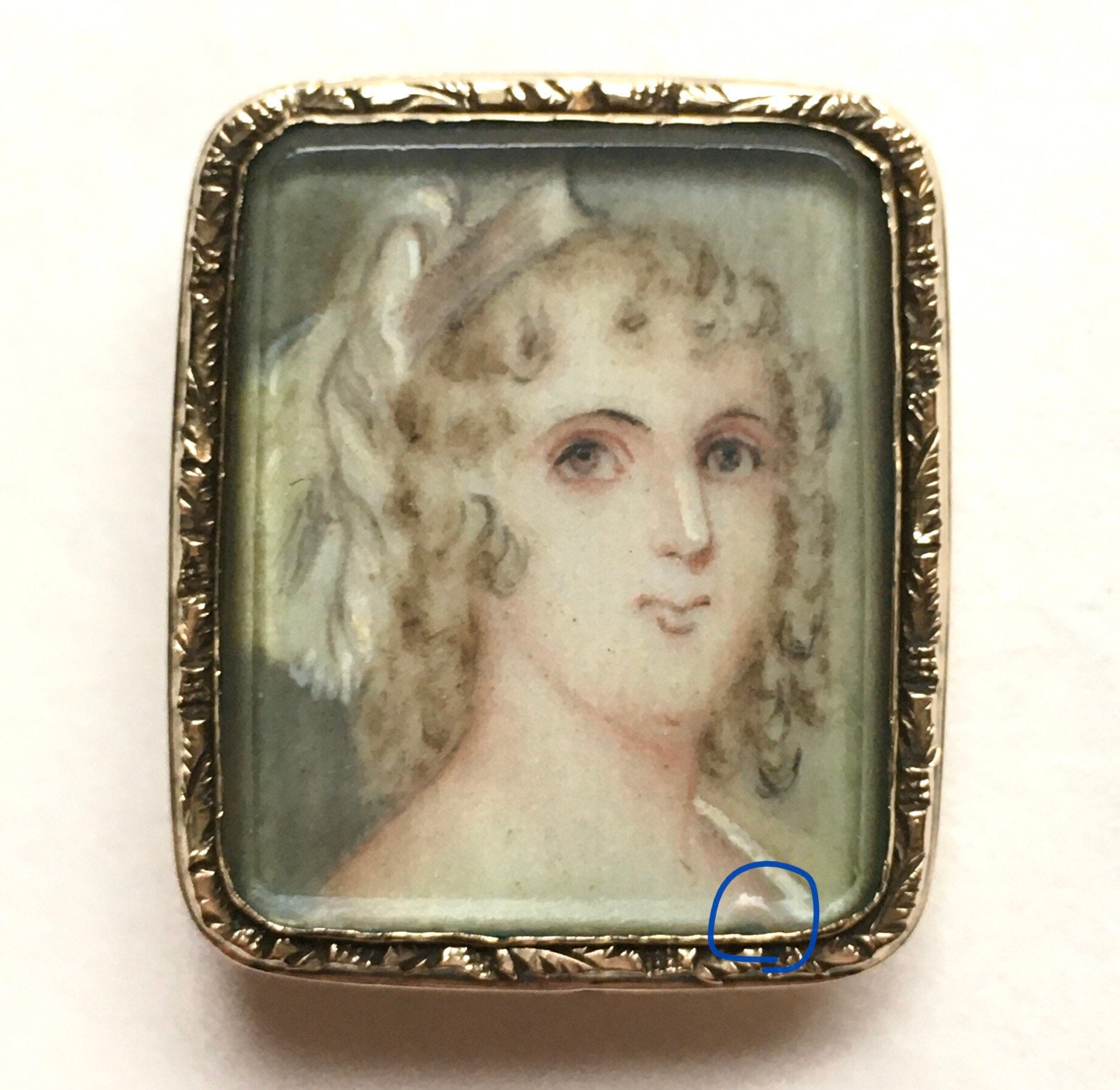 Antique Georgian 15K Gold Miniature Portrait Brooch of Young - Etsy Antique Georgian 15K Gold Miniature Portrait Brooch of Young - Etsy