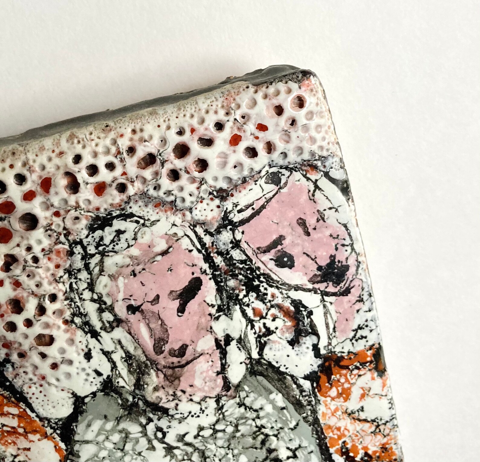 Rare Fratelli Fanciullaci Pottery Wall Tile / Plaque Abstract Women ...