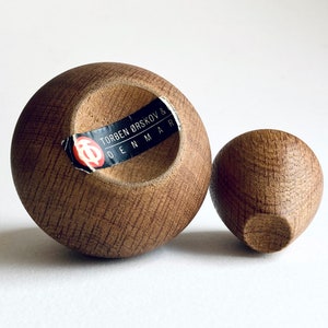 Pair of Early Kristian Vedel Torben Orskov Oak Wood Bird Figurines W ...