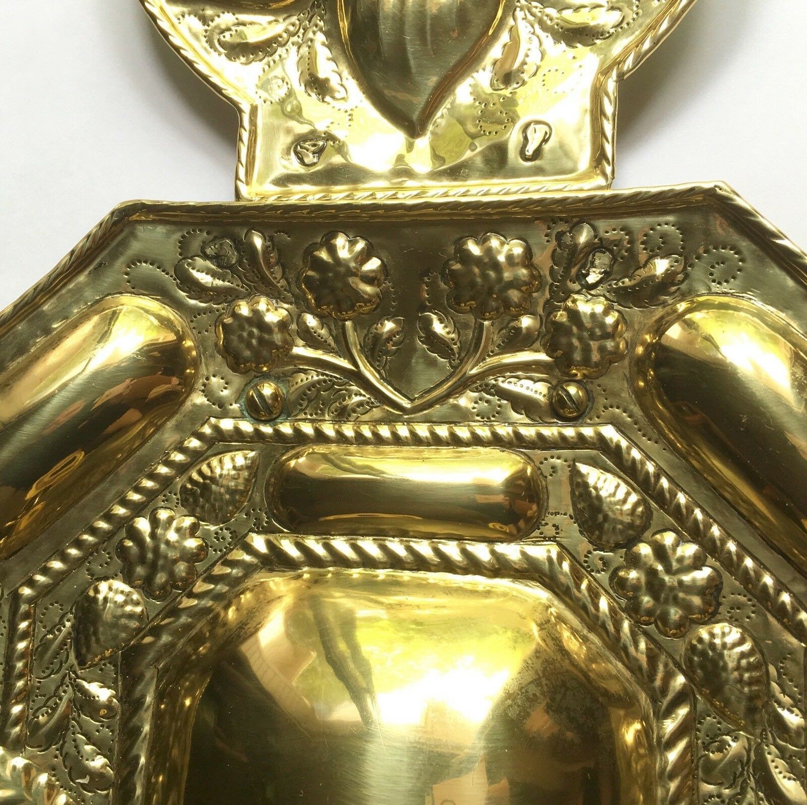 Fine Large Repousse Brass Sconce Early to Mid 19th C Dutch - Etsy