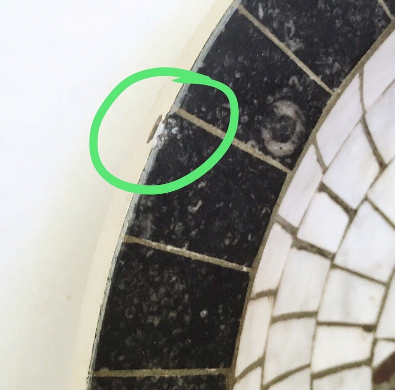 Vintage Danish Art Deco Marble Stone Mosaic Bowl W Fish | Etsy