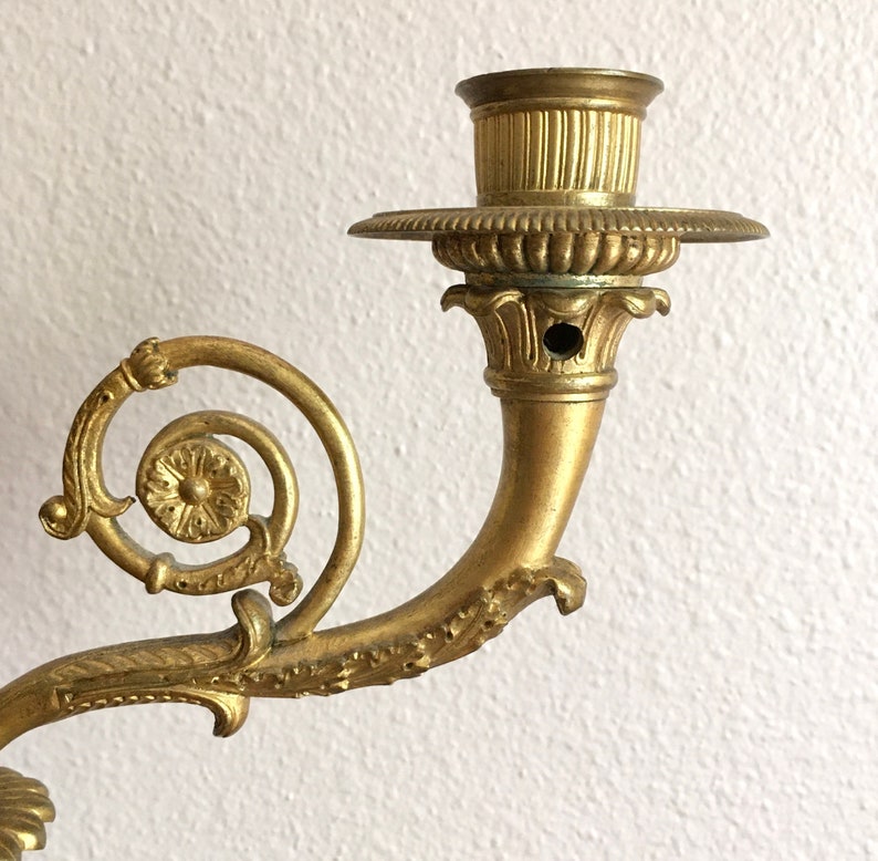 Antique French Charles X Ormolu Gilt Bronze Candelabrum Table | Etsy