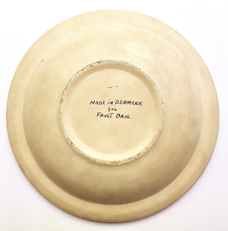 Vintage Danish Art Deco Marble Stone Mosaic Bowl W Fish | Etsy