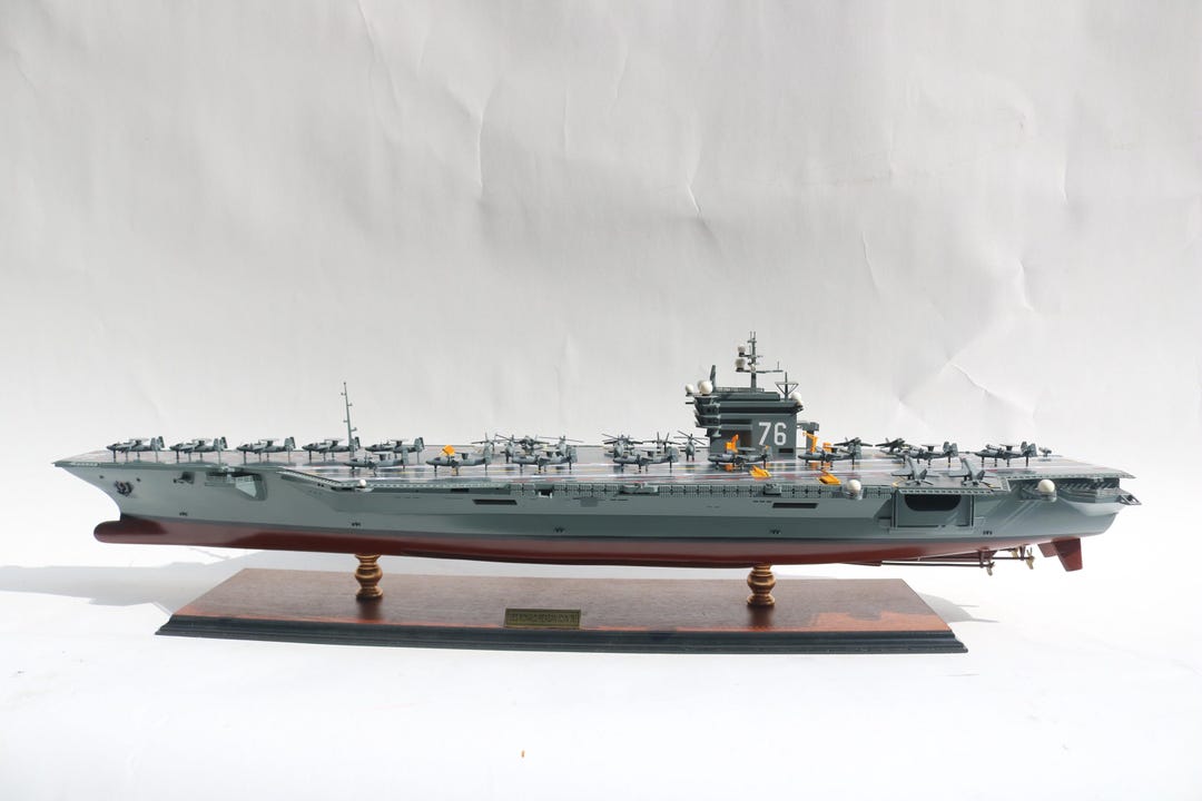 USS RONALD REAGAN / Ship Model / Handmade / Compass Models - Etsy