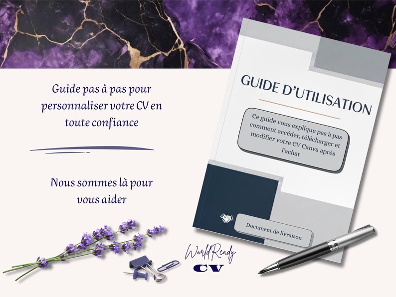 CV Créatif Avec Photo Canva – Modèle De CV Moderne En Français, Kit ...