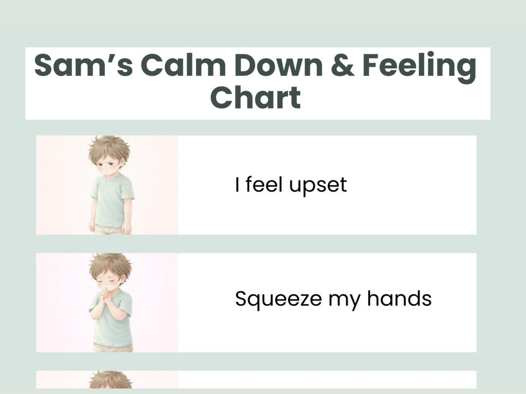 Calm Down Chart for Kids | Feelings Poster Printable | Emotional ...