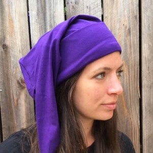 STOCKING CAP PURPLE Sleep Hat Cotton in Adult and Child Sizes - Etsy