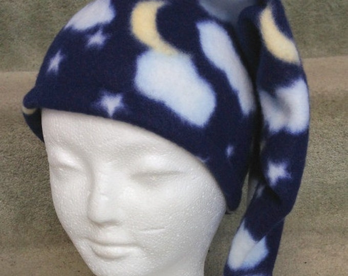 WIZARD STOCKING CAP Starry Night Fleece Adult and Child Sizes - Etsy