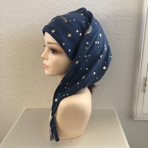 STARRY NIGHT CAP Cotton Sleep Hat Stocking Cap Adult and Child Sizes - Etsy