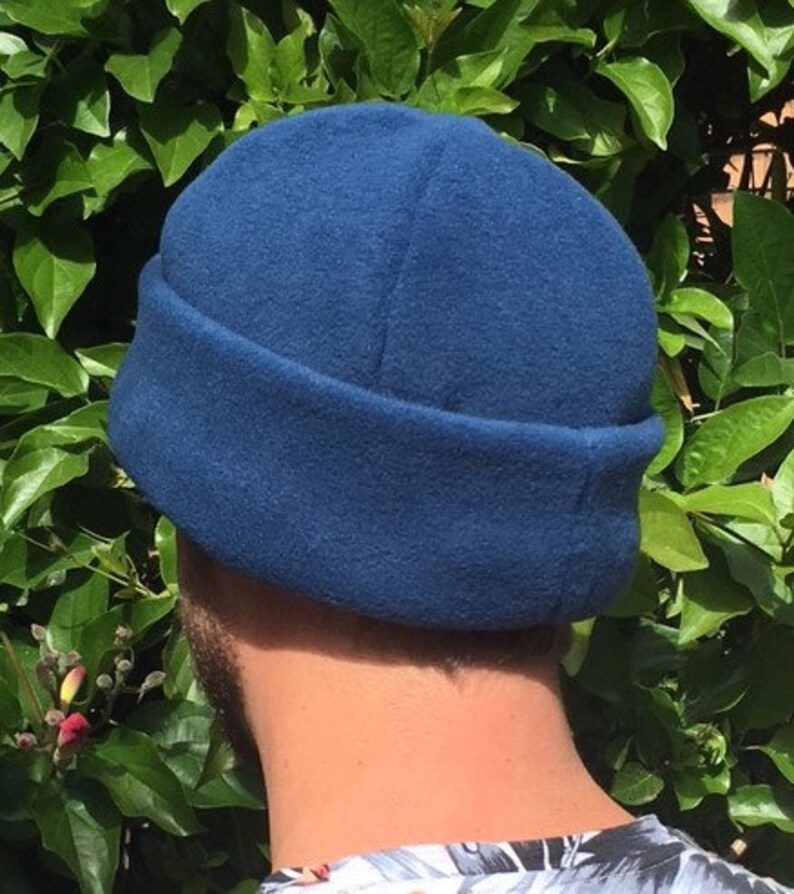 BEANIE OCEAN BLUE Fleece Skull Cap Winter Hat Adult and Child | Etsy
