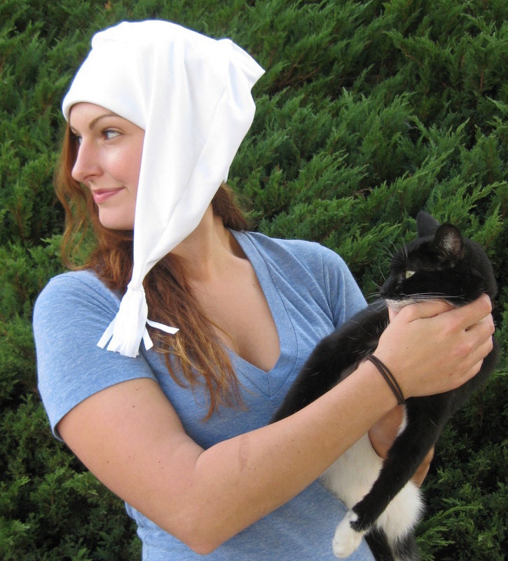 SCROOGE COTTON STOCKING Night Cap White Adult and Child Size - Etsy