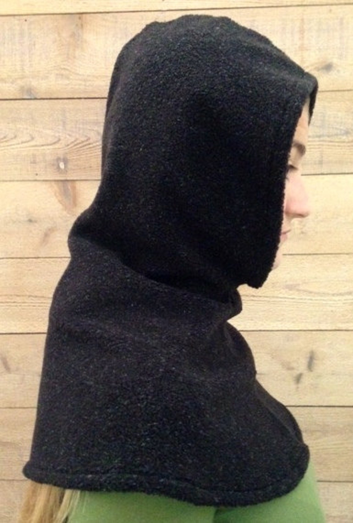 MEDIEVAL HOOD ARCHER Monk Balaclava Berber Fleece Adult and Child Sizes ...