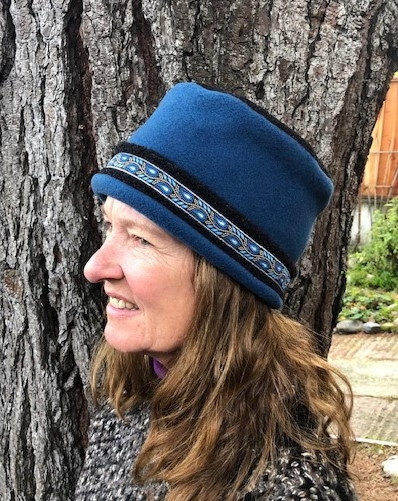 ALPINE SKI HAT Pillbox Hat Bavarian Tyrolean Hat Berber and Fleece With ...