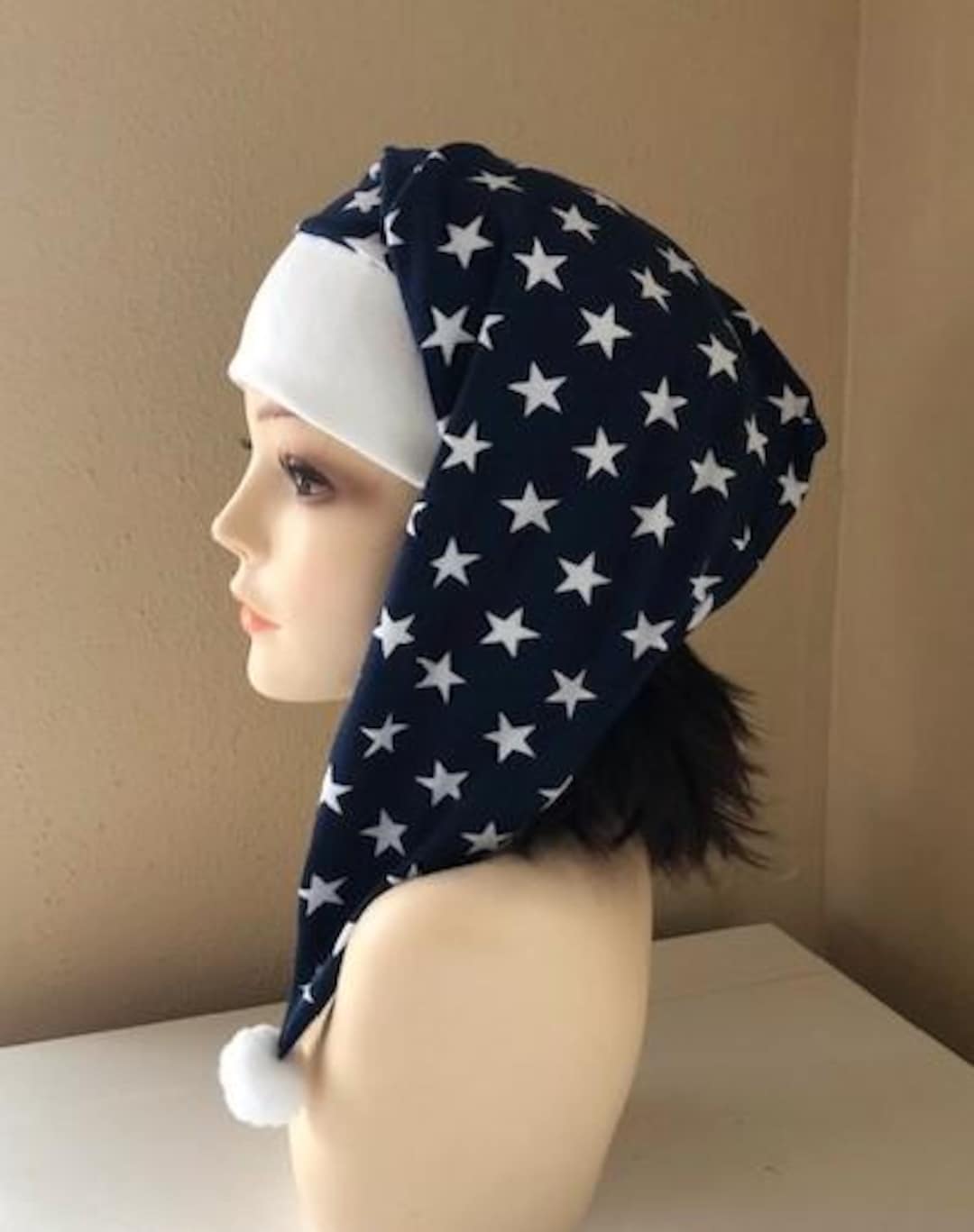 STARRY SLEEPING HAT Moondrop Scrooge Night Cap Adult Sizes - Etsy