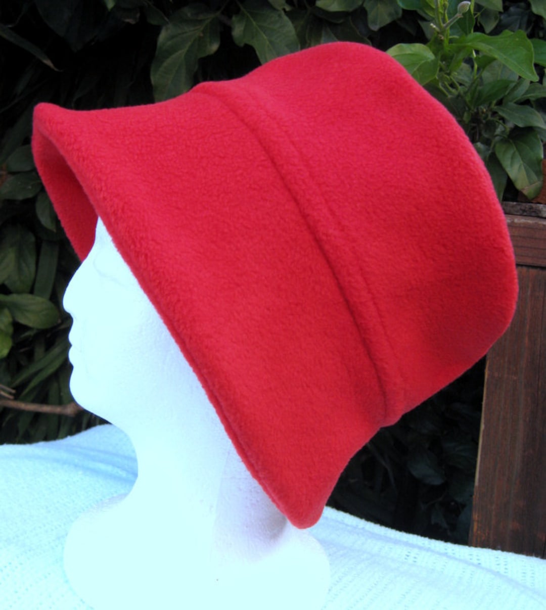 RED BUCKET HAT Paddington Red Fleece Adult and Child Sizes - Etsy