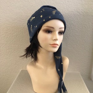 STARRY NIGHT CAP Cotton Sleep Hat Stocking Cap Adult and Child Sizes - Etsy