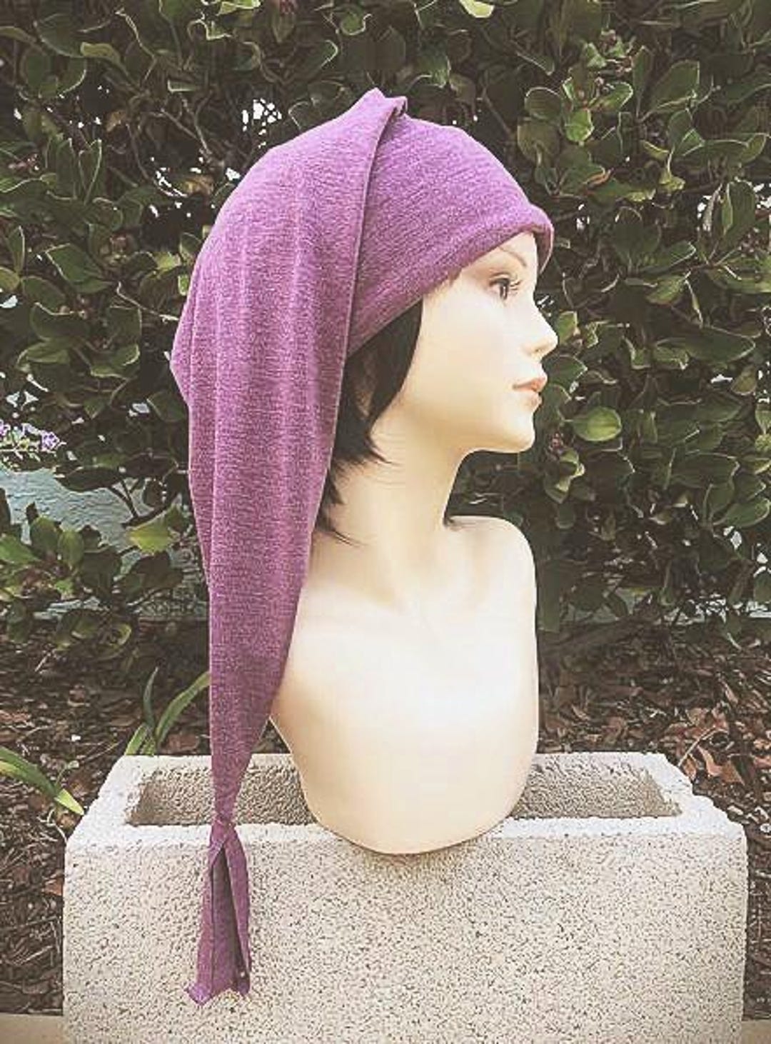 SCROOGE PIRATE STOCKING Hat Sleeping Cap Plum Adult Sizes - Etsy