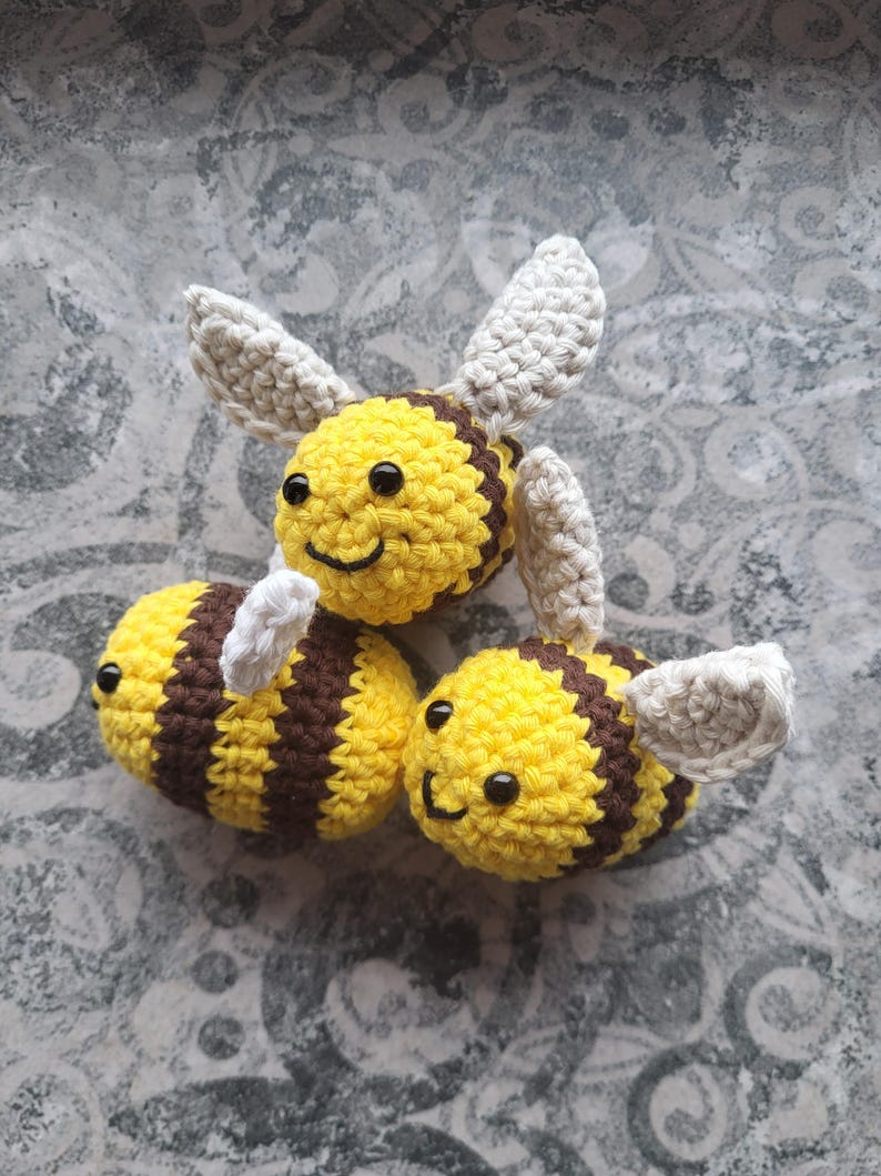 Crochet Pattern PDF Bumblebee Rattle | Crochet Pattern Bumblebee ...