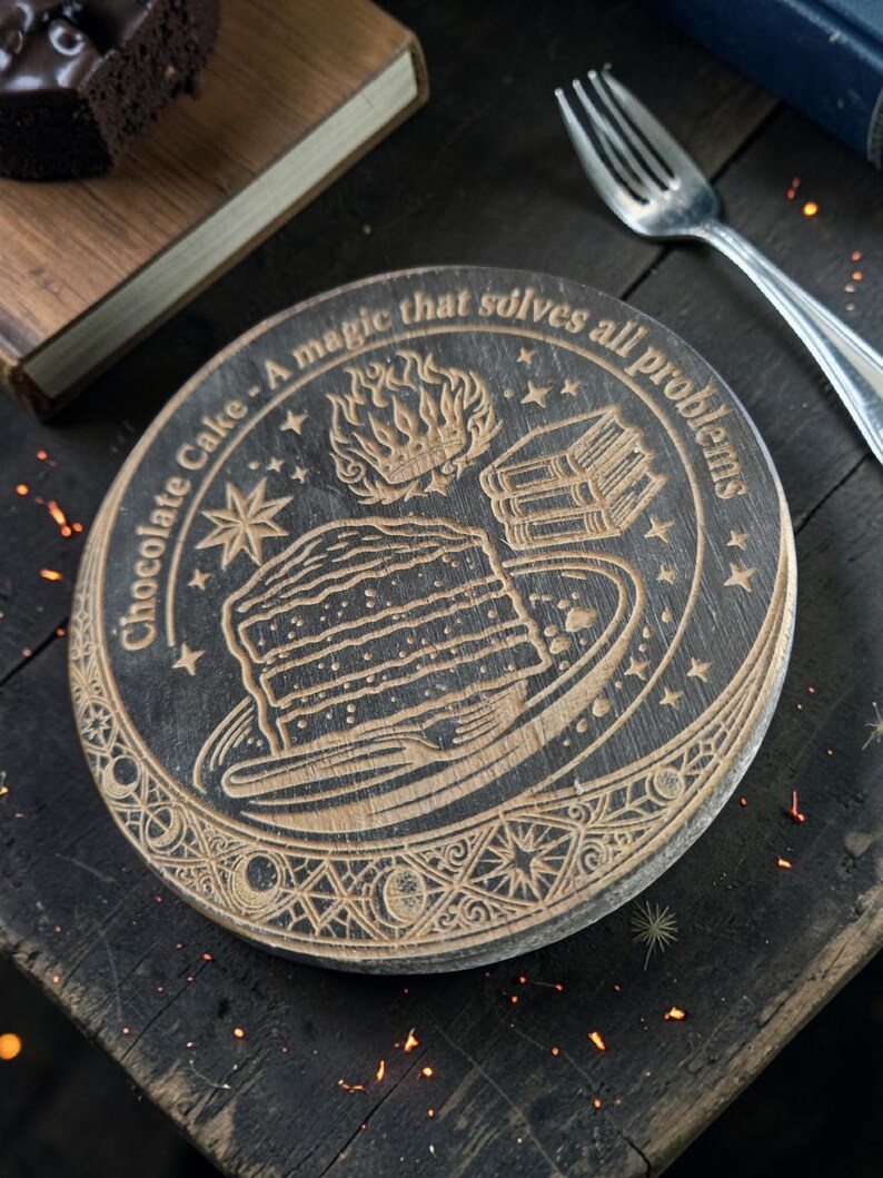 Sarah J Maas Chocolate Cake Coaster – Romantasy Book Lover Gift - Etsy