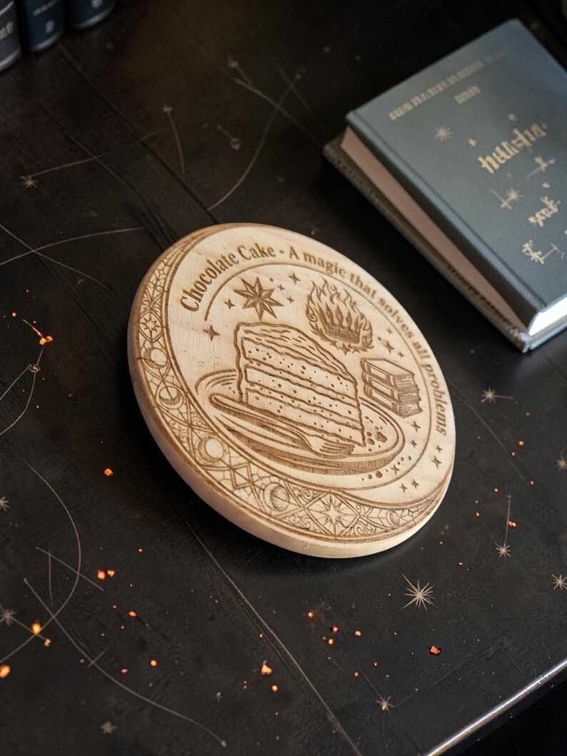Sarah J Maas Chocolate Cake Coaster – Romantasy Book Lover Gift - Etsy