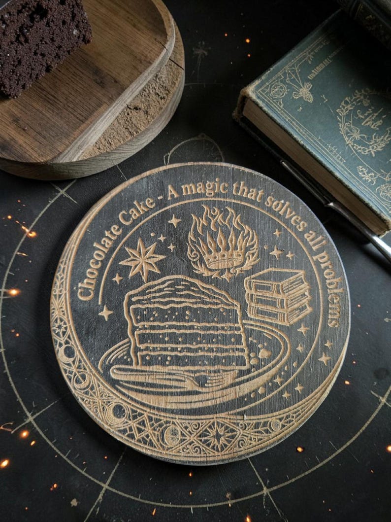 Sarah J Maas Chocolate Cake Coaster – Romantasy Book Lover Gift - Etsy