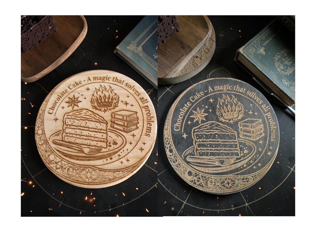 Sarah J Maas Chocolate Cake Coaster – Romantasy Book Lover Gift - Etsy
