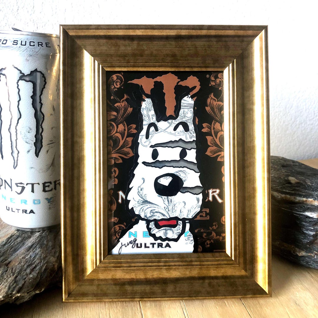 Milou Pop Art, Collage of Recycled Cans Only, Original Framed Artwork ...