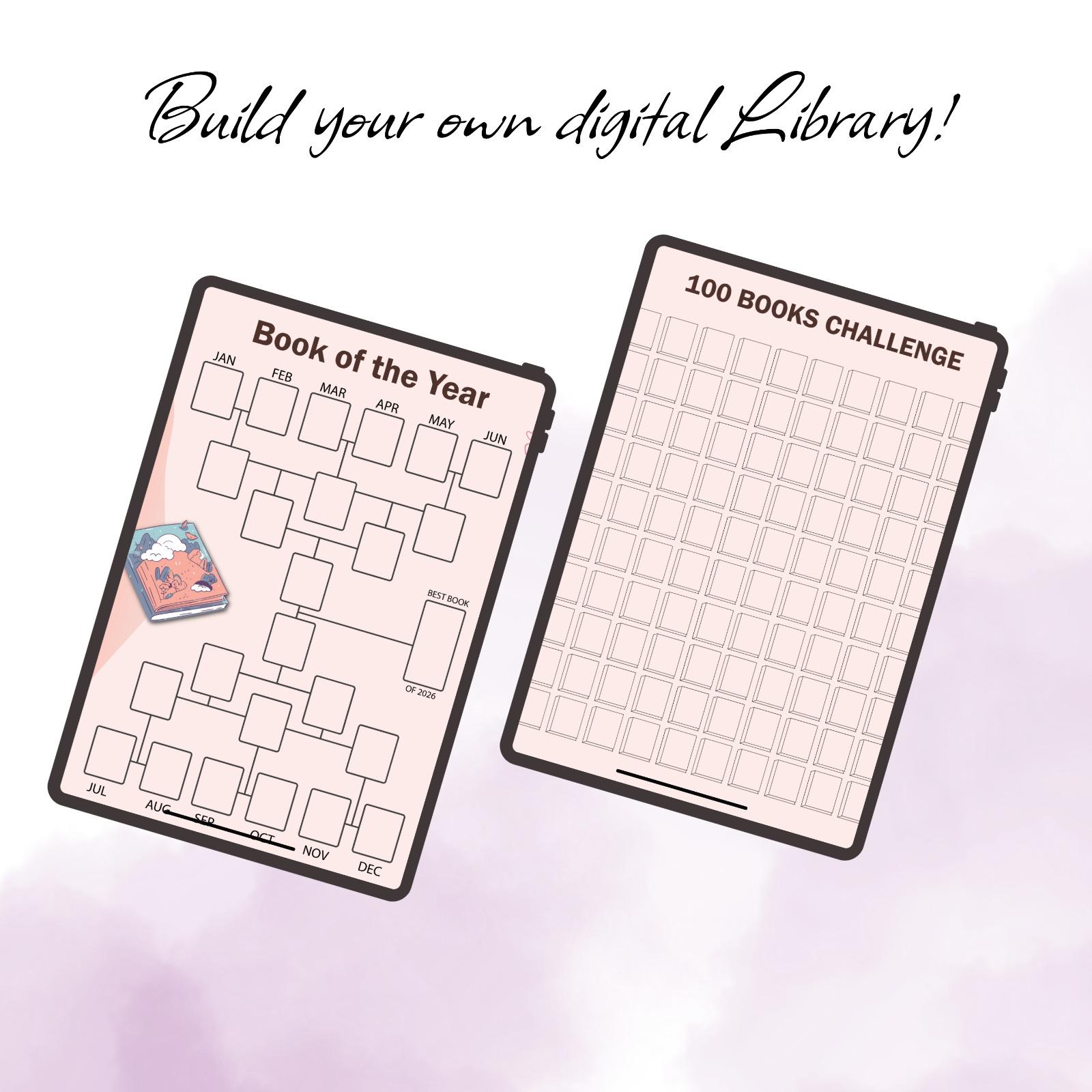 Digital Reading Journal | Book Tracker, Review, Planner (digital ...