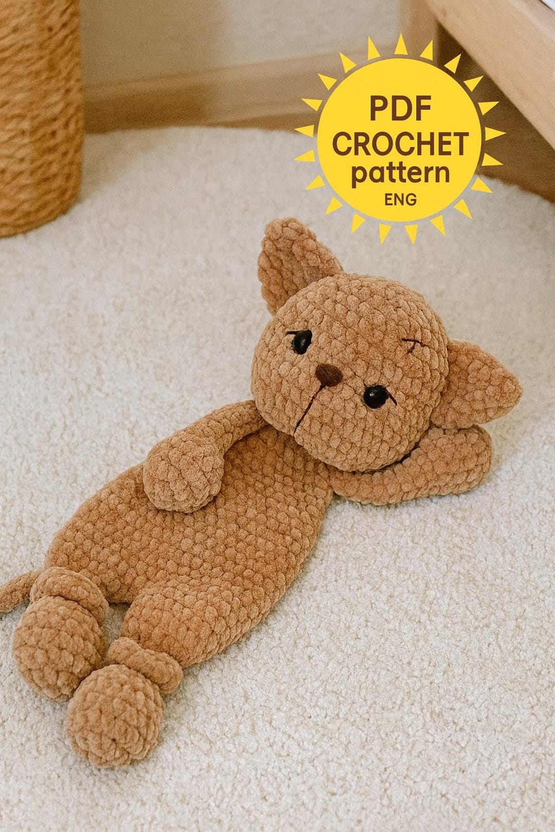 Crochet Cat Snuggler Pattern: Plush Amigurumi Toy (PDF) - Etsy