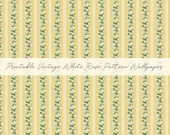 Dollhouse Miniature Printable Wallpaper 12th Scale DIY - Etsy