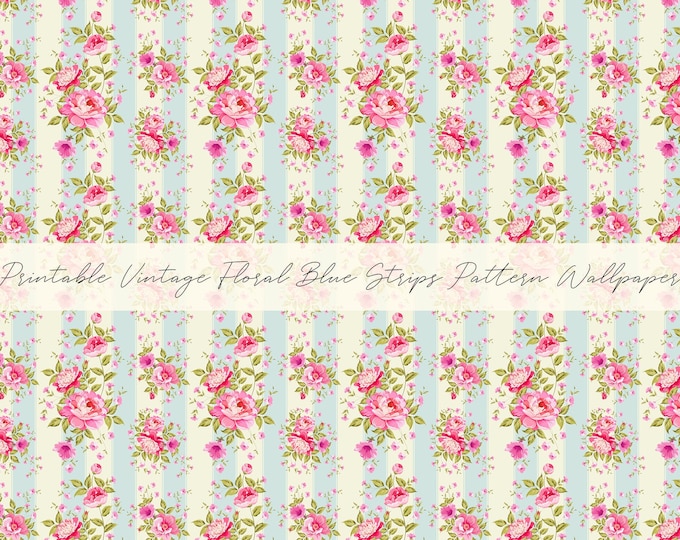 Dollhouse Miniature Printable Wallpaper 12th Scale DIY - Etsy