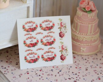 Miniature decals | Etsy