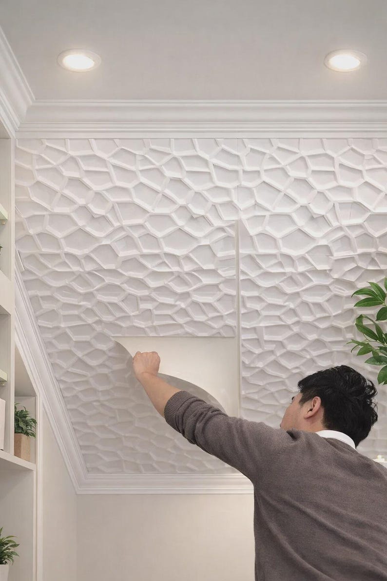 Maison Laurent Luxe 3D Textured Wall Panels Peel and Stick Eco Friendly ...