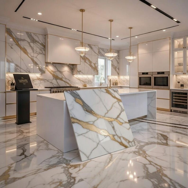 Maison Laurent Luxe Marble 3D Tile Stickers – Waterproof Peel & Stick ...