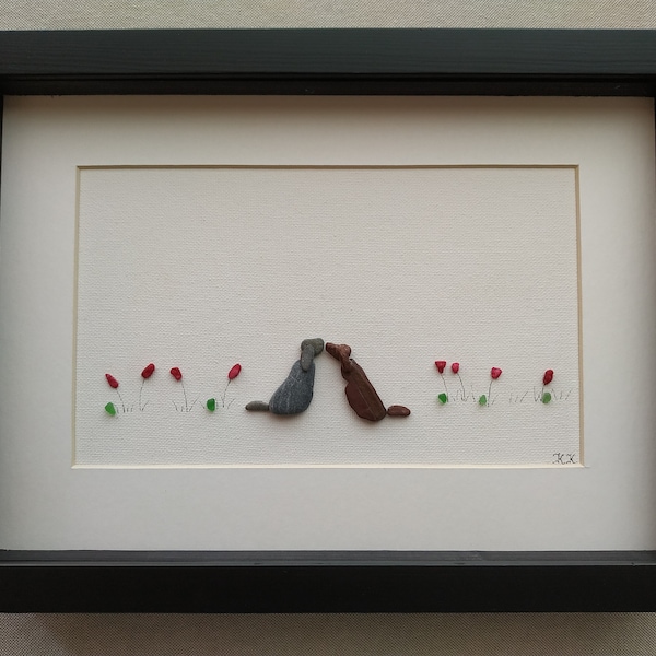 Dog Pebble Art - Etsy