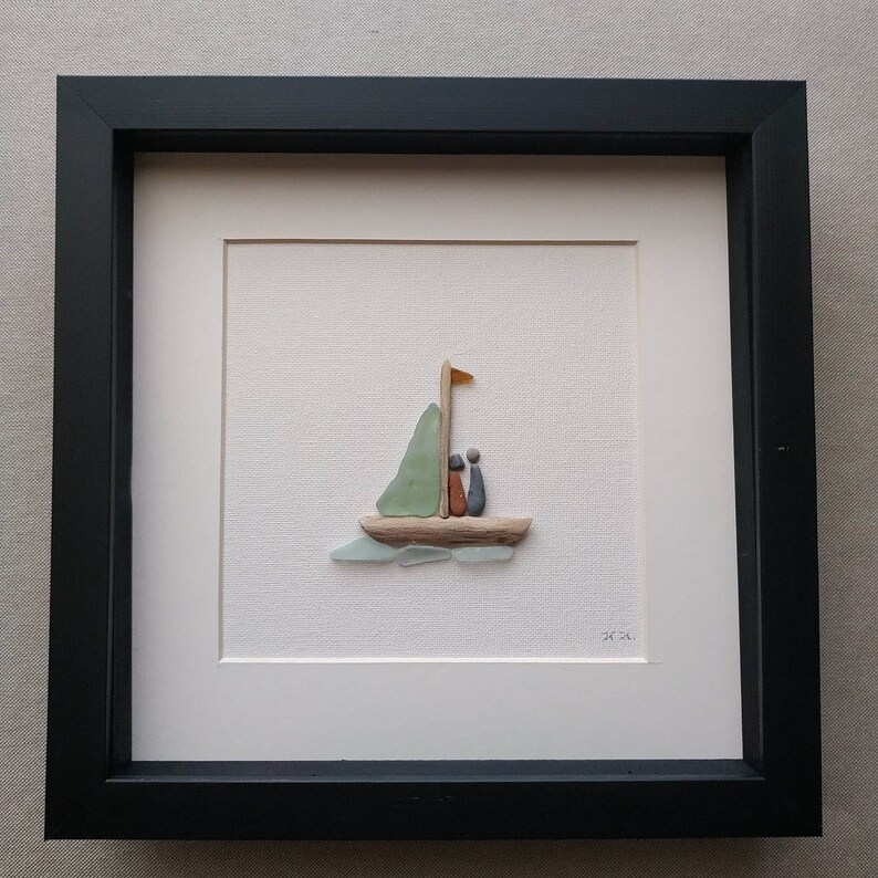Sailing Ship #2 Pebble Art - Etsy