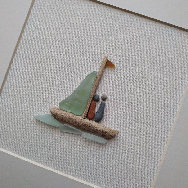 Sailing Ship #2 Pebble Art - Etsy