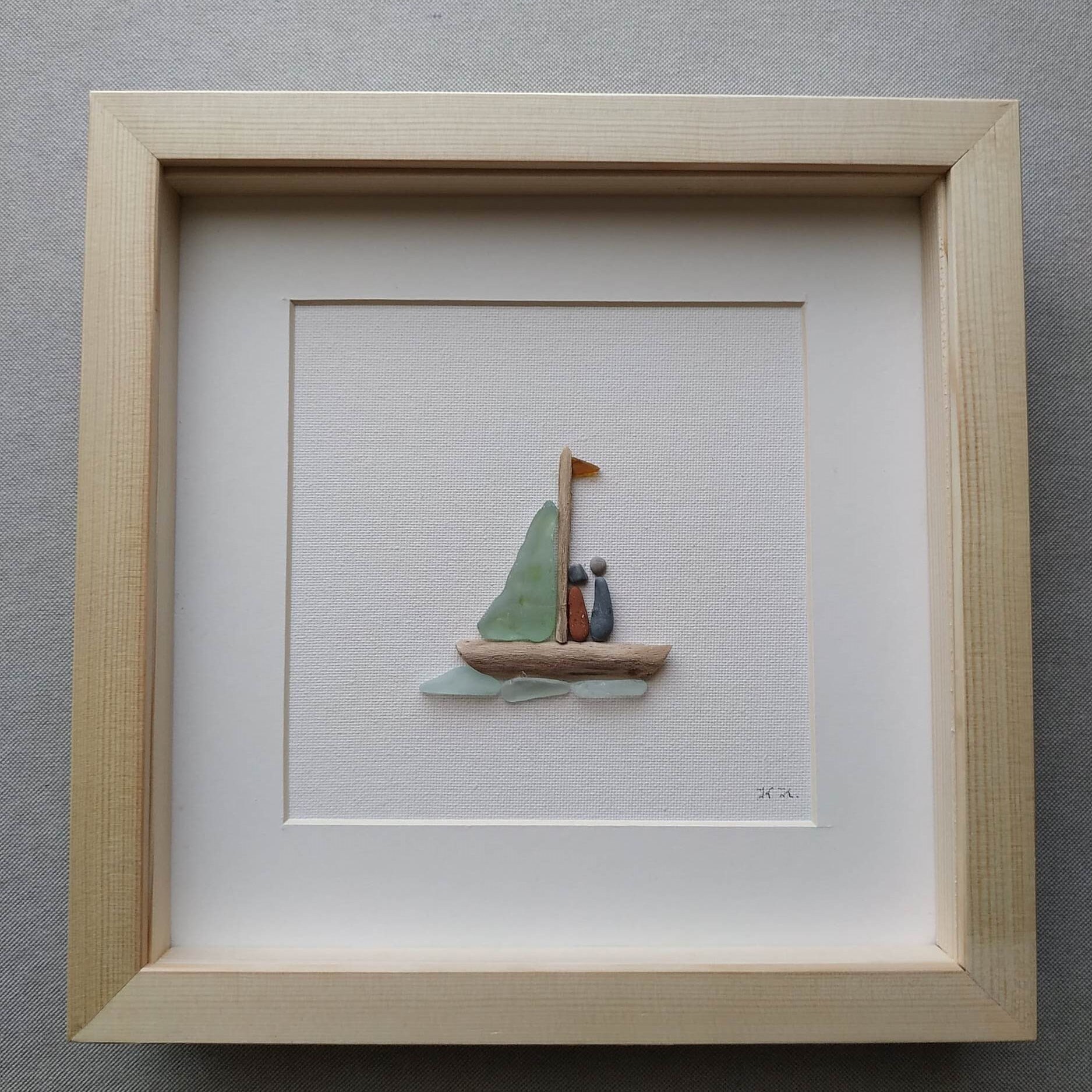 Sailing Ship #2 Pebble Art - Etsy