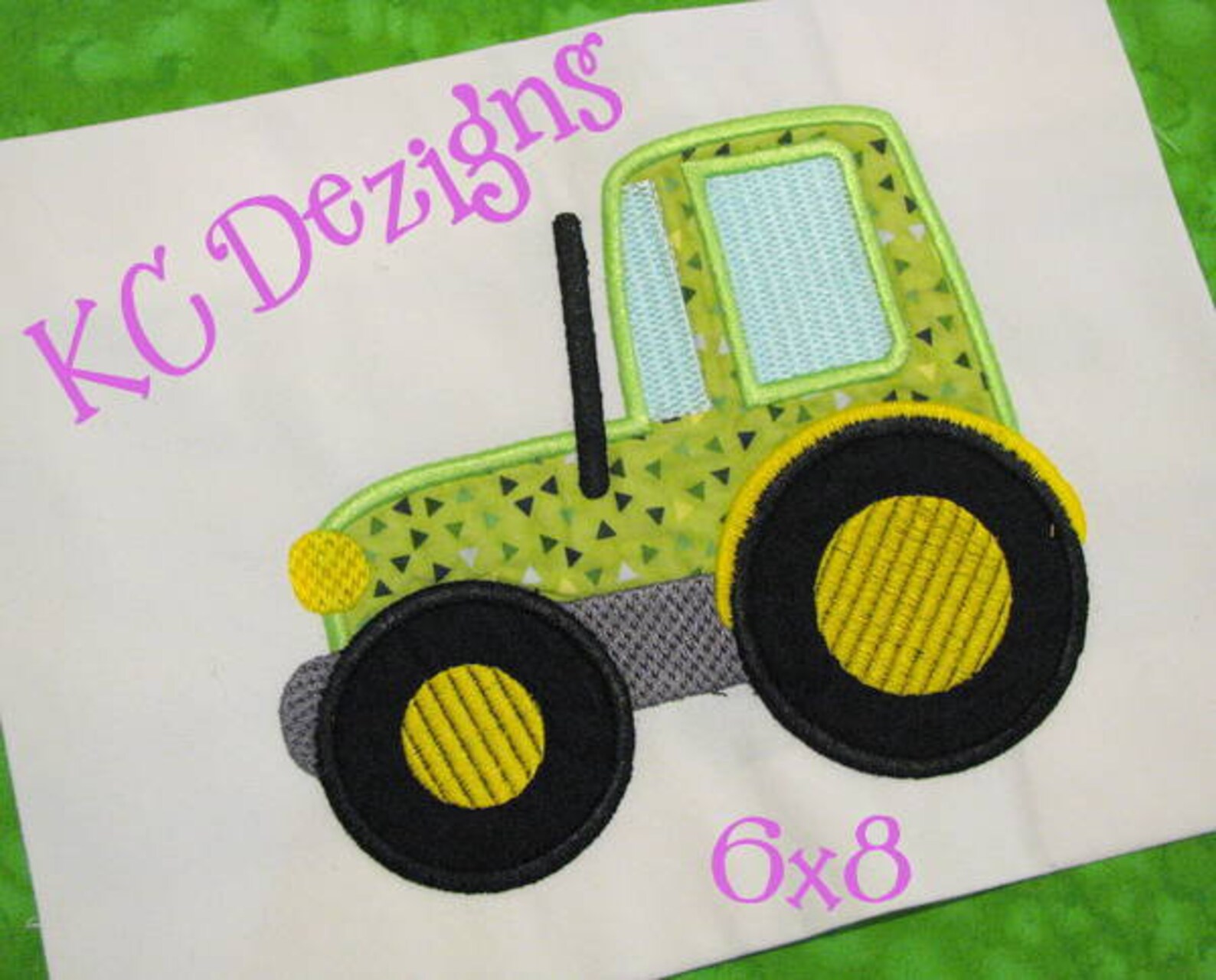Tractor Machine Applique Embroidery Design Tractor Applique - Etsy