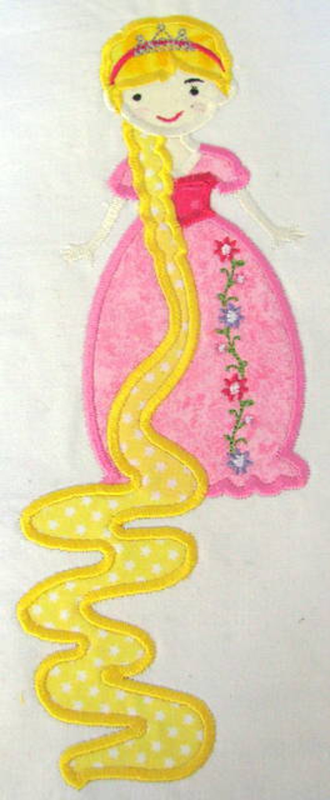 Princess 05 Machine Applique Embroidery Design - Princess Applique ...